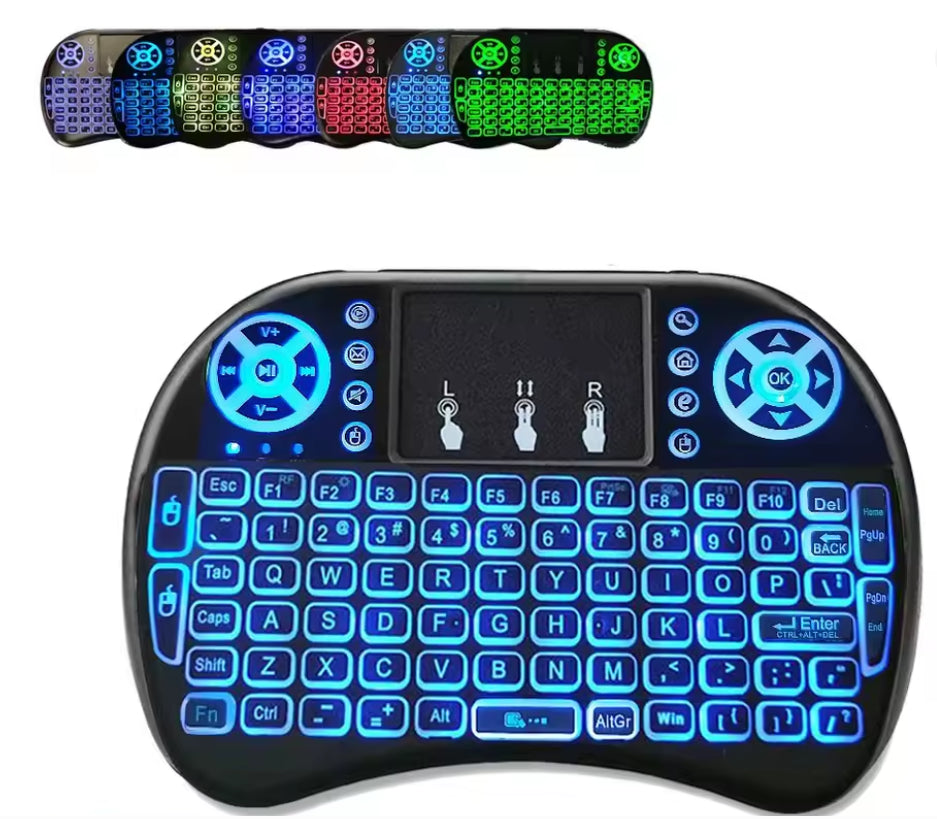 Clavier Sans Fil 3-en-1 : Télécommande + Souris pour TV Android, Smart ...
